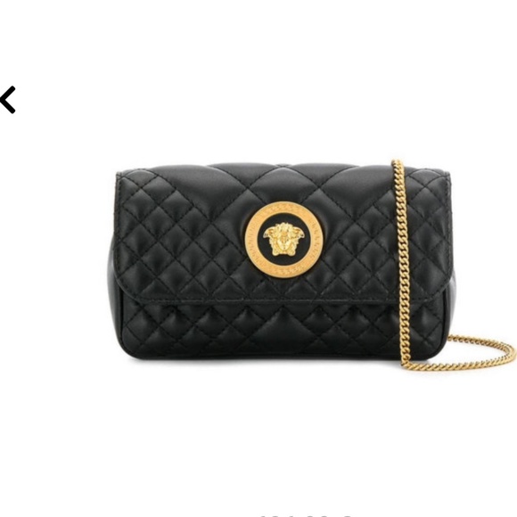 Versace | Bags | Icon Micro Quilted Leather Crossbody Bag | Poshmark